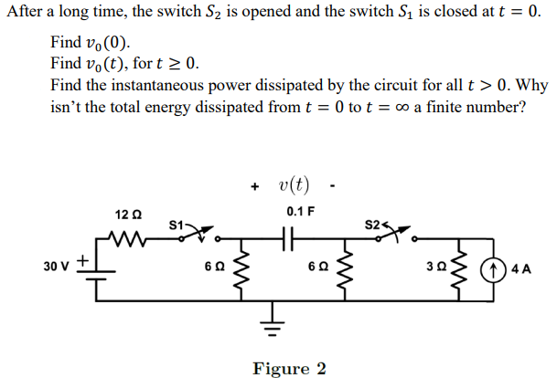Solved After a long time, the switch Sy is opened and the | Chegg.com