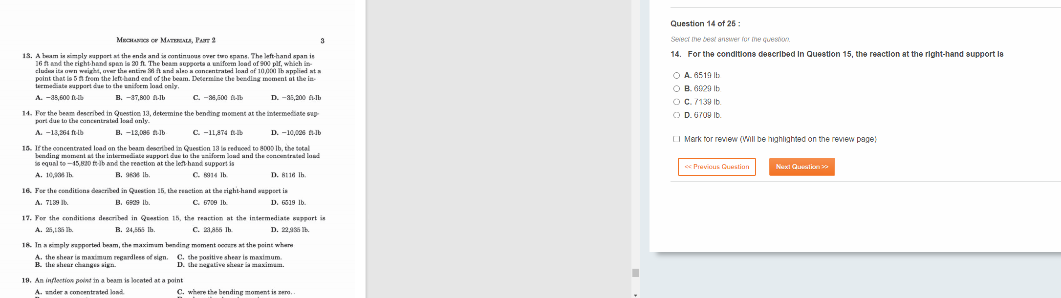 Solved I need the answer for question 14 which is on the | Chegg.com
