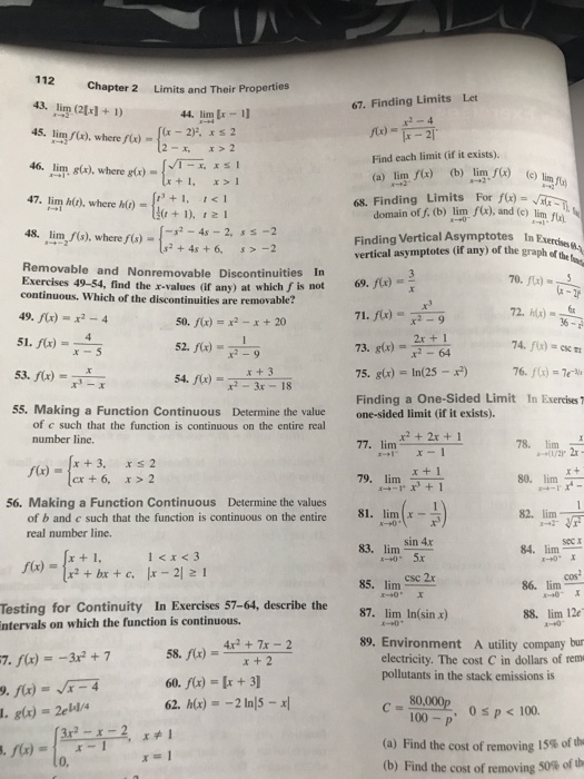 Solved 111 Review Exercises See CalcChat.com for tutorial | Chegg.com