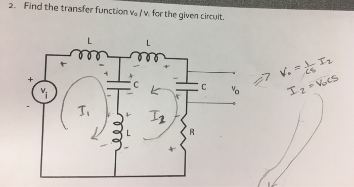 Solved Find the transfer function v_o/v_i for the given | Chegg.com Solved Find the transfer function v_o/v_i for the given | Chegg.com