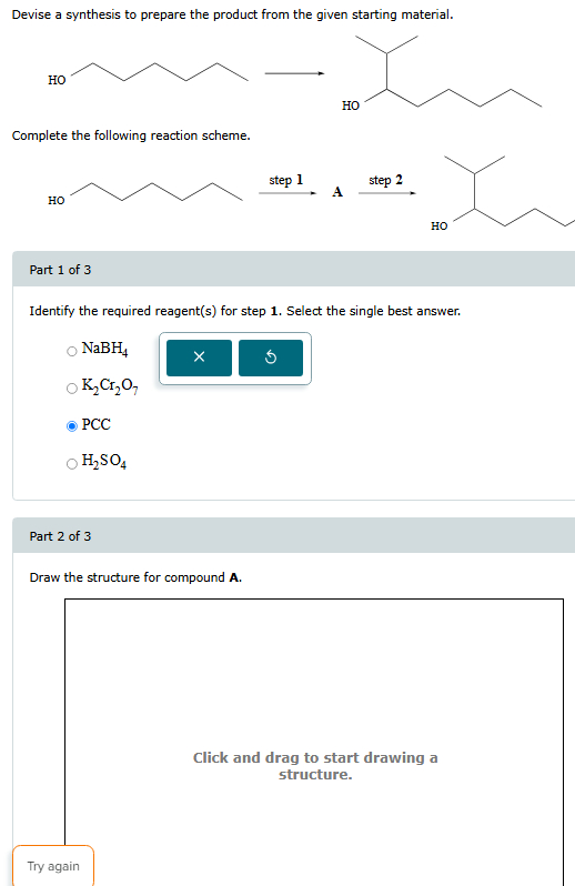 Solved Devise a synthesis to ﻿prepare the product from the | Chegg.com