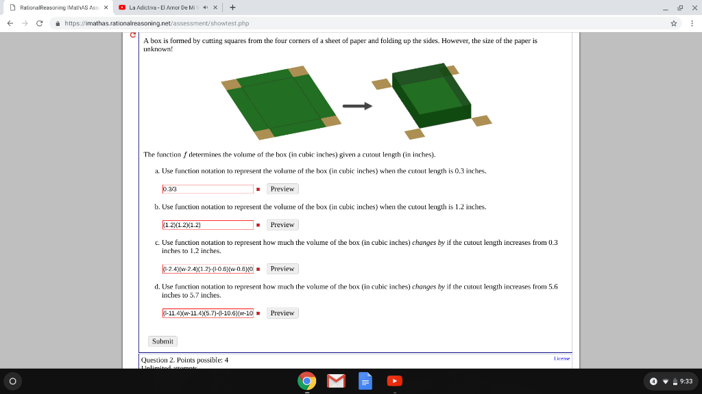 A box is formed by cutting squares from the four | Chegg.com