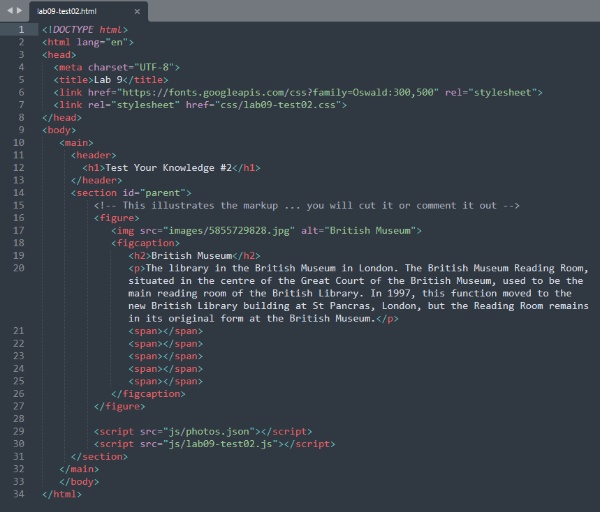 Solved JavaScript Please. 1. Examine lab09-test02.html. | Chegg.com