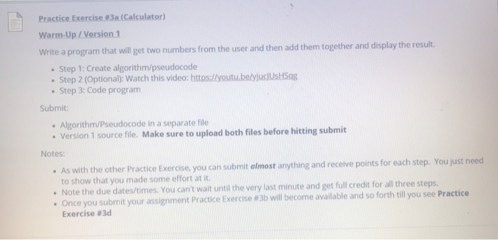 Solved Version 2 Take your program, or the solution | Chegg.com