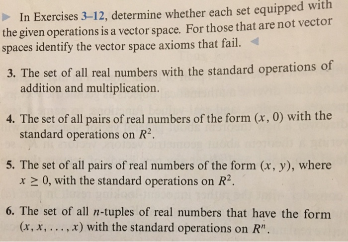 Solved In Exercises 3-12, determine whether each set | Chegg.com