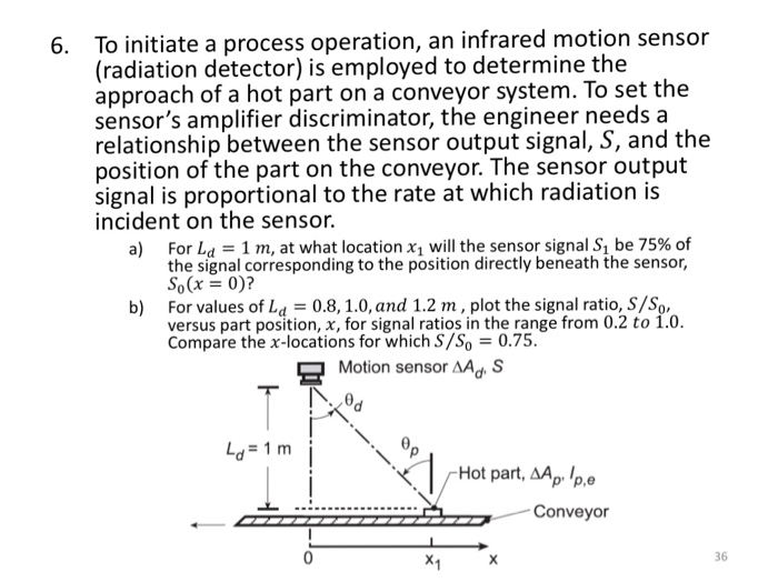 Solved To initiate a process operation, an infrared motion | Chegg.com