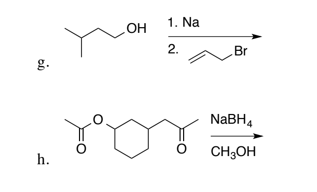 Solved 1. Give the major product for the following reactions | Chegg.com
