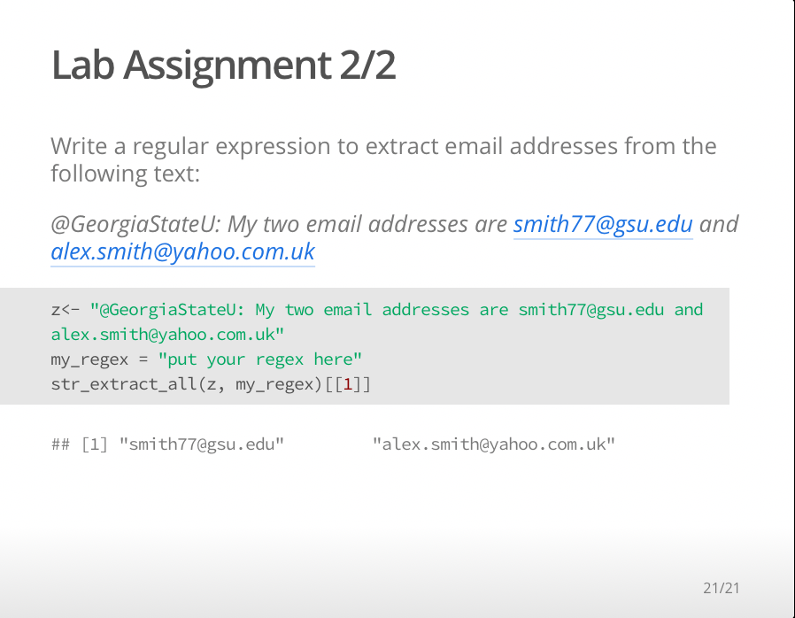 Solved Lab Assignment 2 2 Write A Regular Expression To Chegg