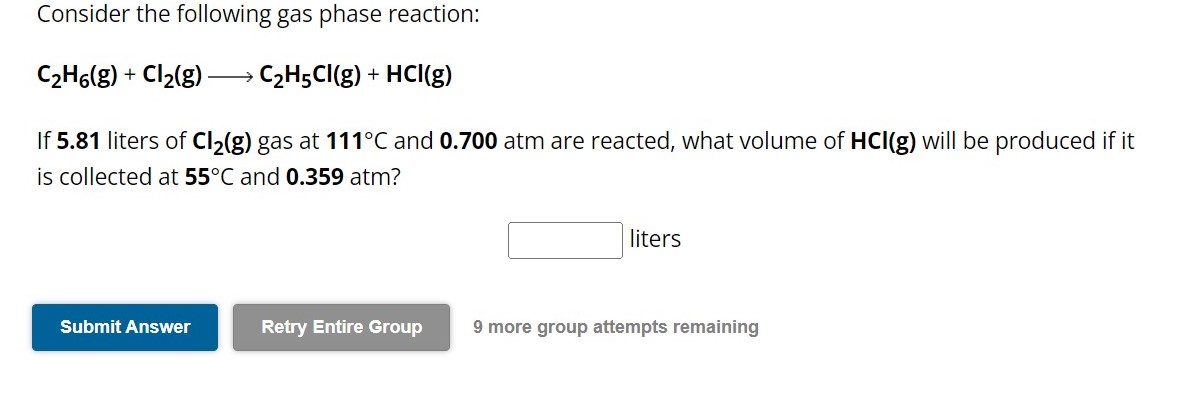 Solved Consider the following gas phase reaction: C2H6( | Chegg.com