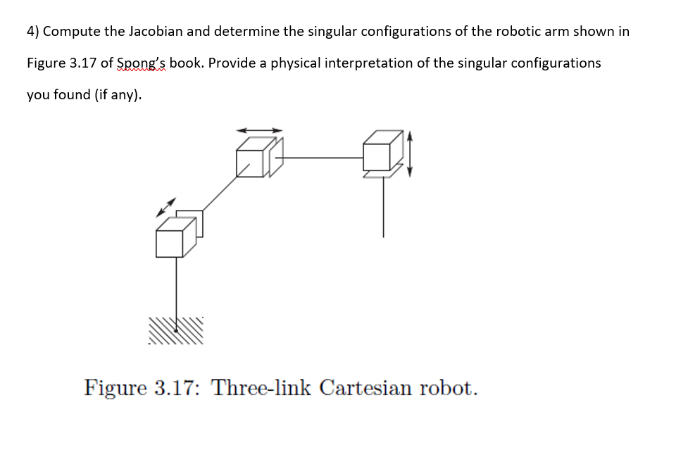 Solved 4) Compute the Jacobian and determine the singular | Chegg.com