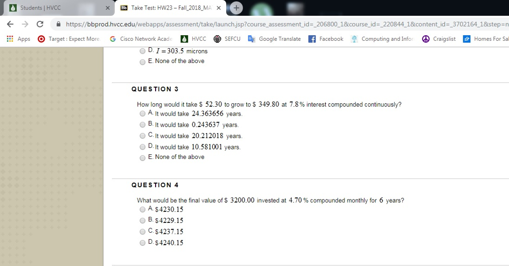Solved Students | HVCC ← → | Chegg.com