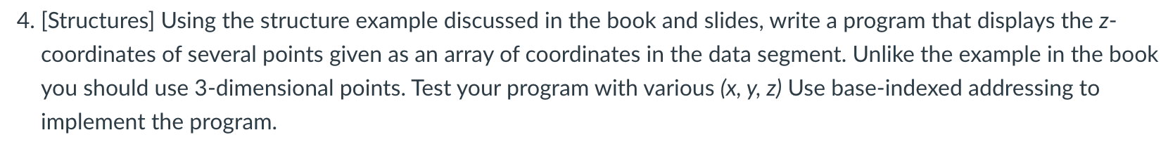 Solved Please complete the prompt using x86 assembly | Chegg.com