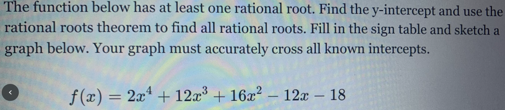Solved The function below has at least one rational root. | Chegg.com