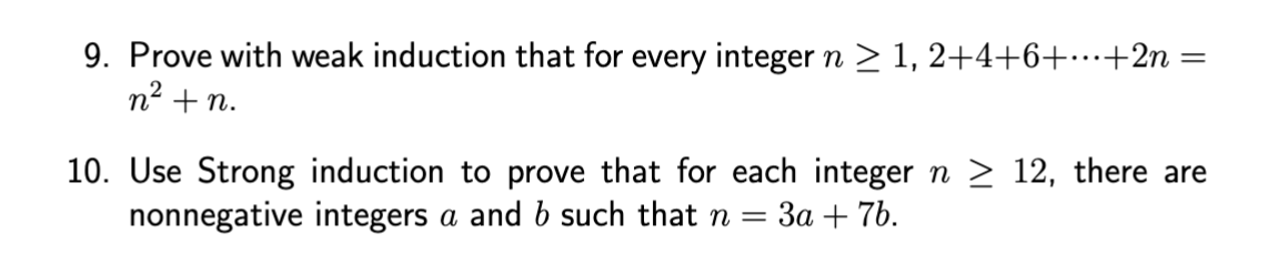 Solved Prove With Weak Induction That For Every Integer 5184