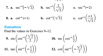 Solved Common Values Use reference triangles in an | Chegg.com
