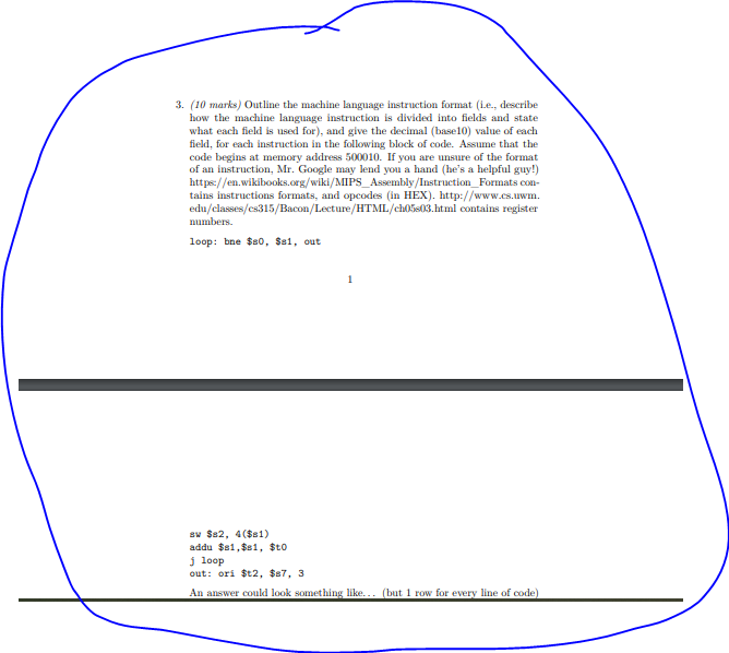 Solved 3. (10 marks) Outline the machine language | Chegg.com