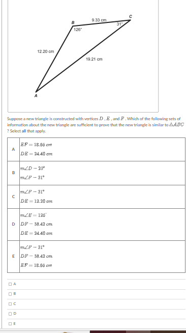 Solved Suppose a new triangle is constructed with vertices | Chegg.com