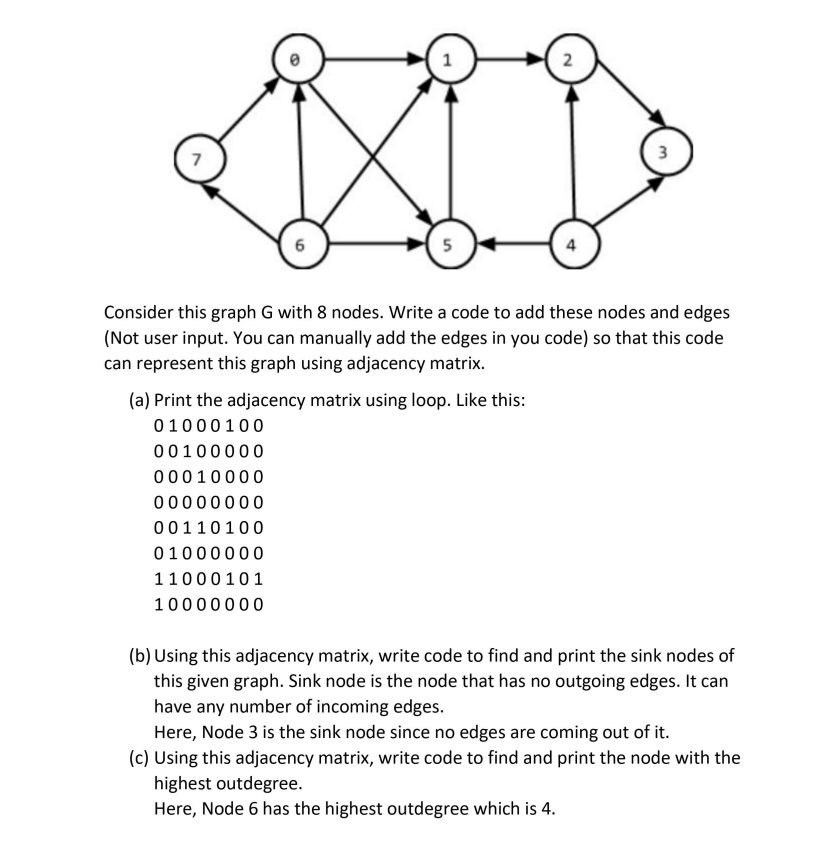 Solved 2. 7 3 6 5 4 Consider this graph G with 8 nodes. | Chegg.com