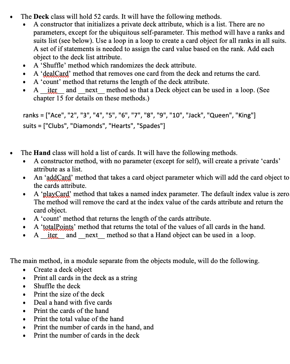 Solved Chapter 16 Card Objects Design And Implement An