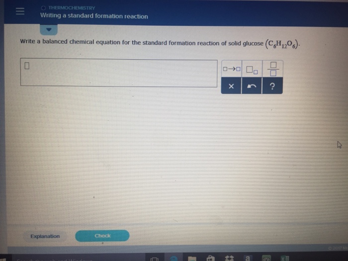 Solved Write a balanced chemical equation for the standard | Chegg.com