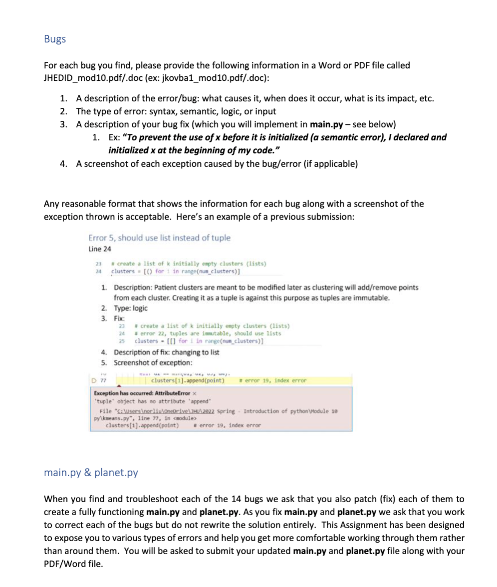 Solved JHU EP 605.206 - Introduction to Programming Using | Chegg.com