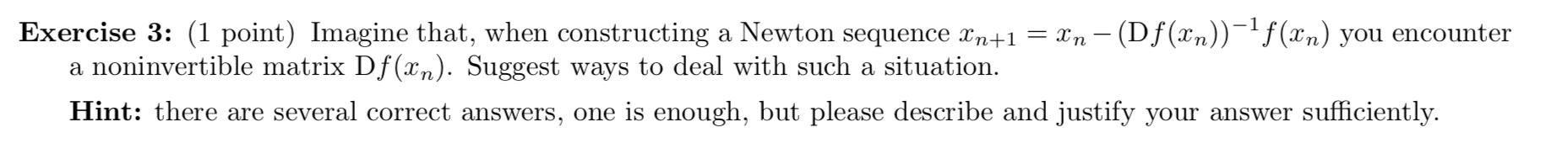 Solved Exercise 3: (1 point) Imagine that, when constructing | Chegg.com