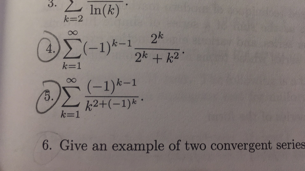 Solved Determine whether the given series converges | Chegg.com