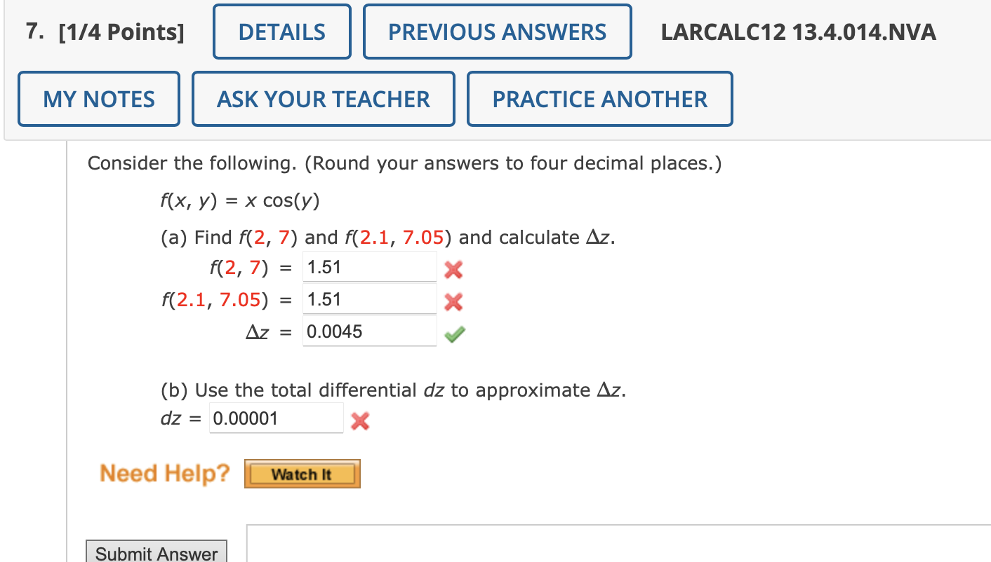 Solved Consider the following. (Round your answers to four | Chegg.com
