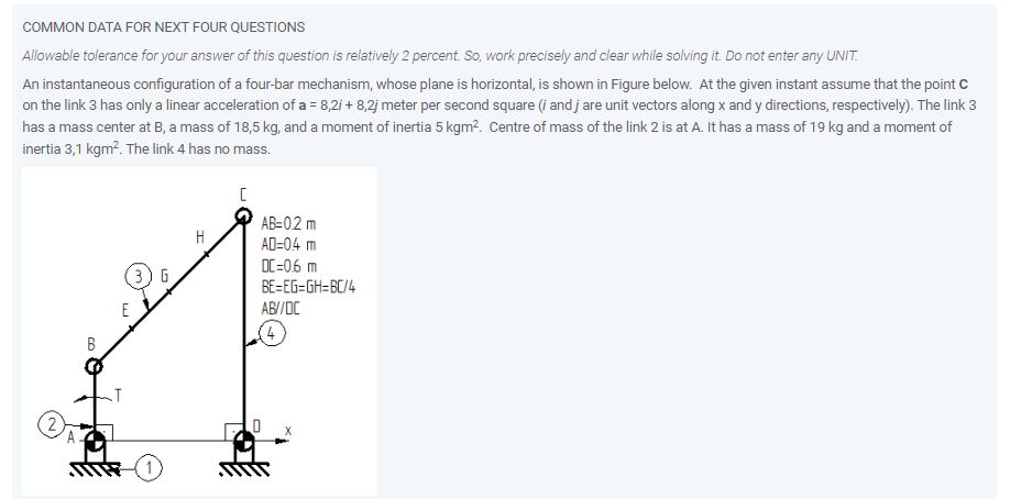 COMMON DATA FOR NEXT FOUR QUESTIONS Allowable | Chegg.com