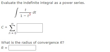 Solved Evaluate the indefinite integral as a power | Chegg.com