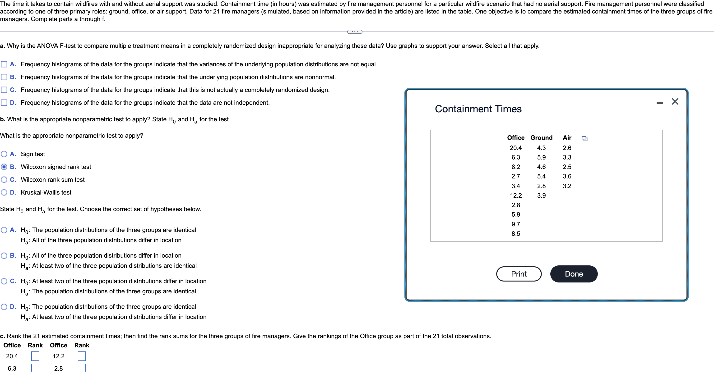 Solved managers. Complete parts a through f.A. ﻿Frequency | Chegg.com