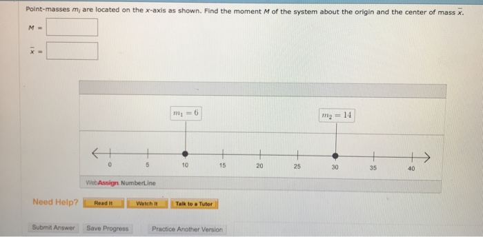 Solved Point-masses m are located on the x-axis as shown. | Chegg.com