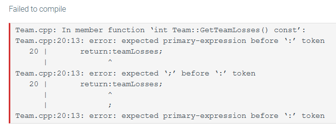 Solved Please help in C++ I'm receiving an error in my code | Chegg.com