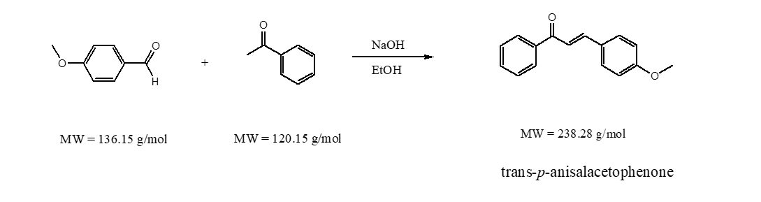 Solved NaOH EtOH MW= 136.15 g/mol MW= 120.15 g/mol MW = | Chegg.com