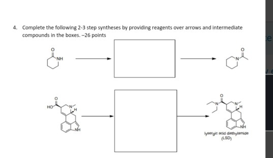 Solved 4. Complete the following 2-3 step syntheses by | Chegg.com