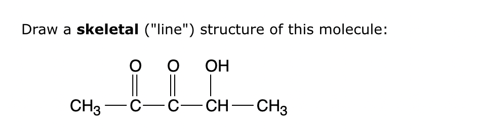 Question #5: Draw a skeletal ("line") ﻿structure of | Chegg.com