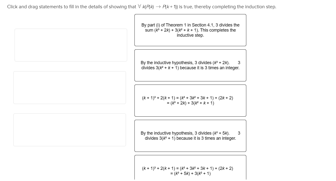 Solved Click and drag statements to fill in the details of | Chegg.com