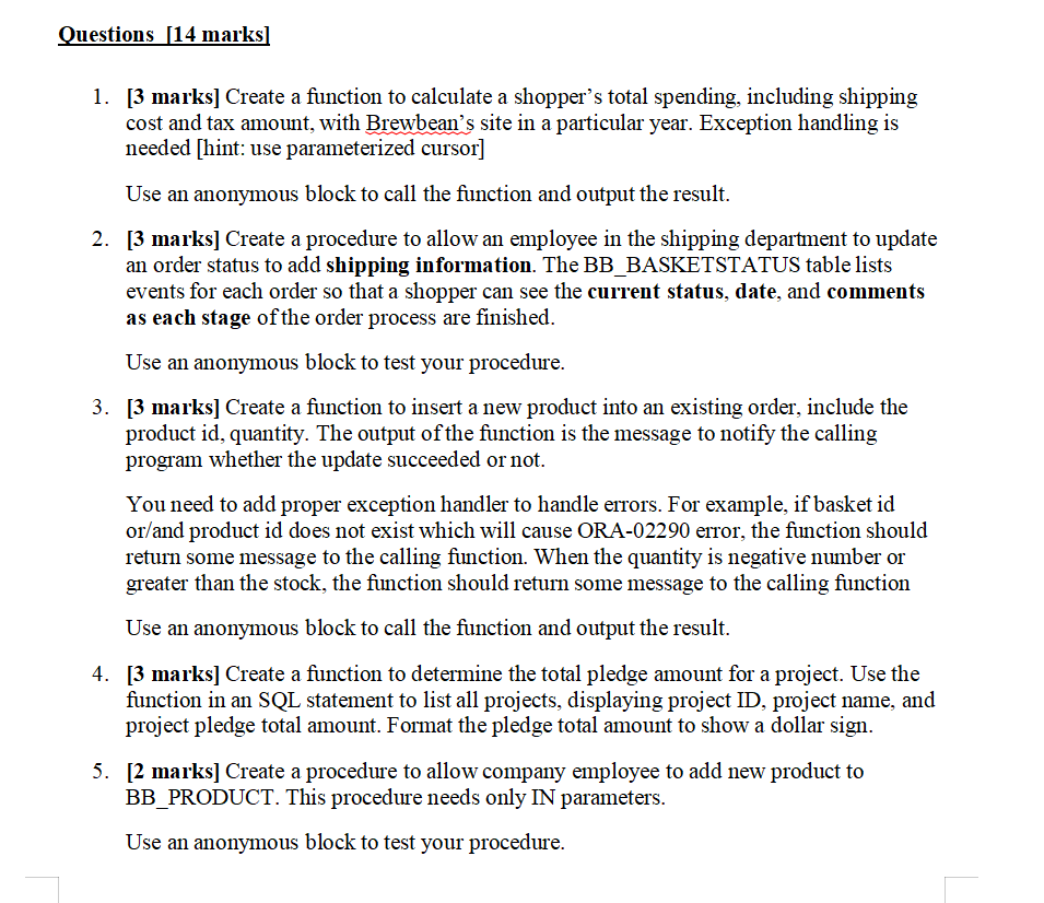 Solved 1. [3 marks] Create a function to calculate a | Chegg.com