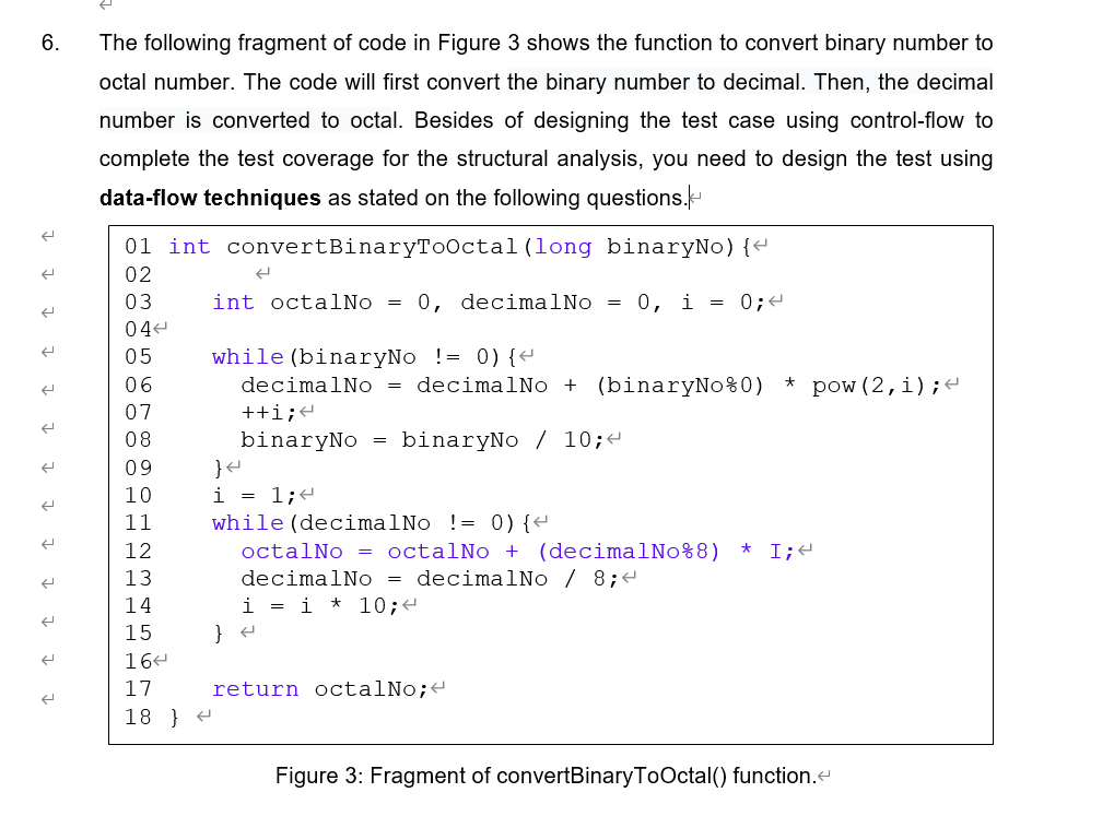 6. The following fragment of code in Figure 3 shows | Chegg.com