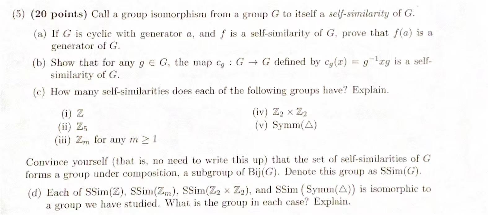 Solved Abstract algebra Please help, I only need help from | Chegg.com