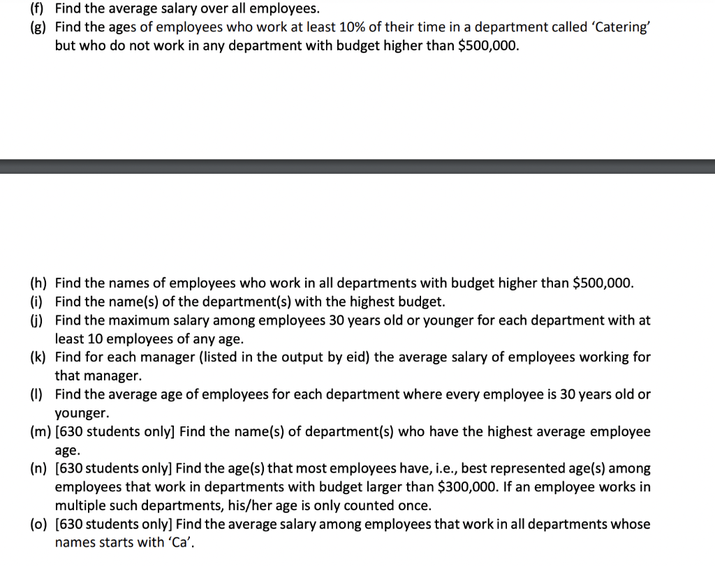 Solved Consider a database schema with three relations: | Chegg.com