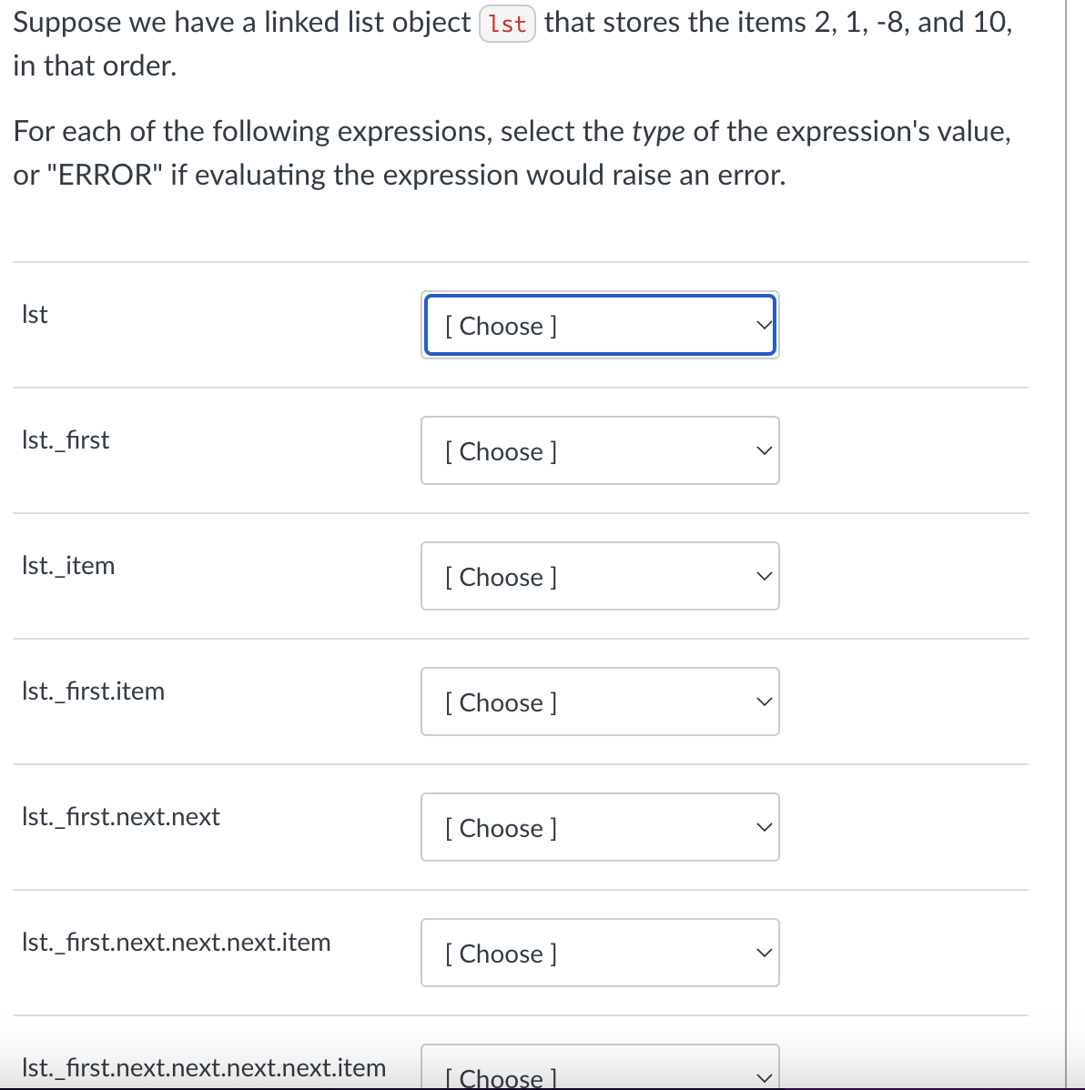 Solved Suppose we have a linked list object that stores the | Chegg.com