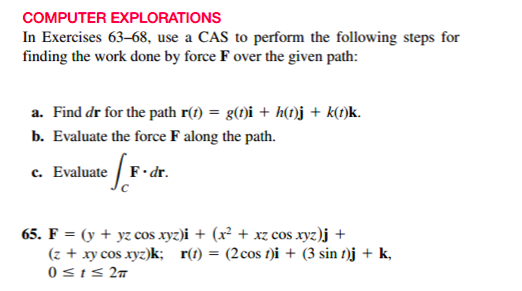 Solved COMPUTER EXPLORATIONS In Exercises 63-68, use a CAS | Chegg.com