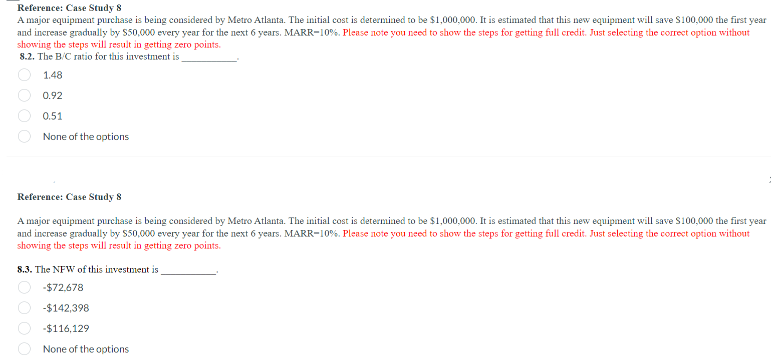 Solved A major equipment purchase is being considered by | Chegg.com
