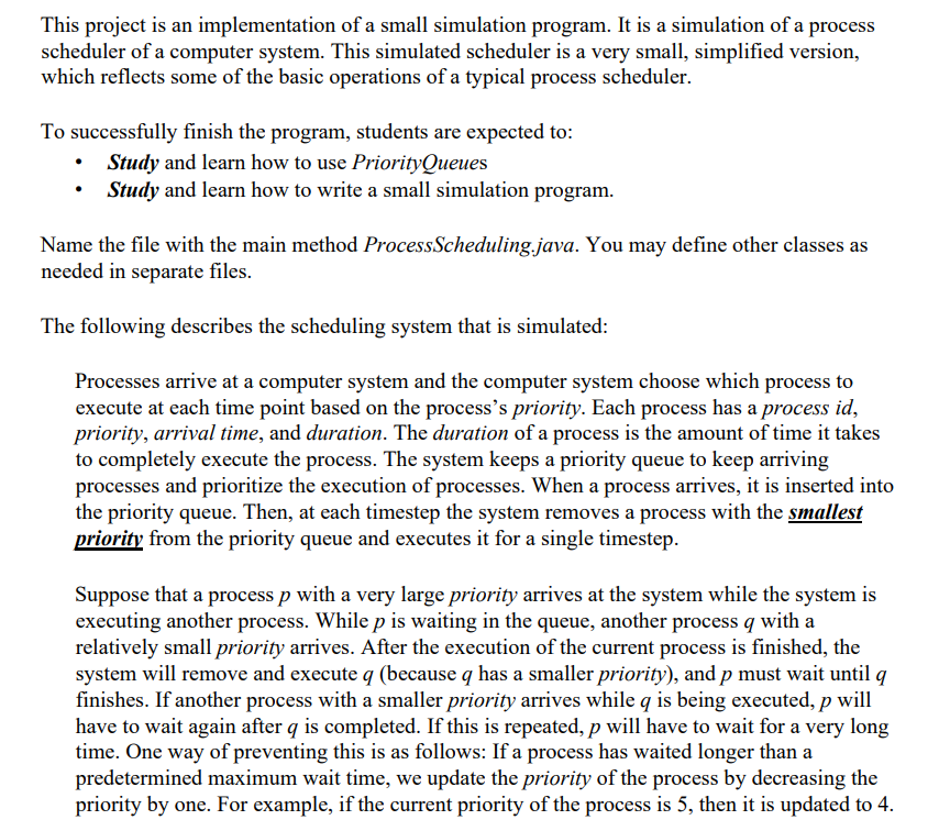 Solved This project is an implementation of a small | Chegg.com