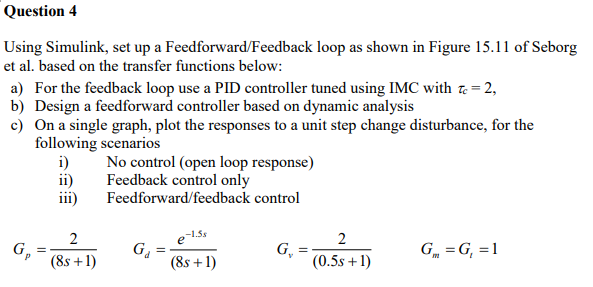 Question 4 Using Simulink, set up a | Chegg.com