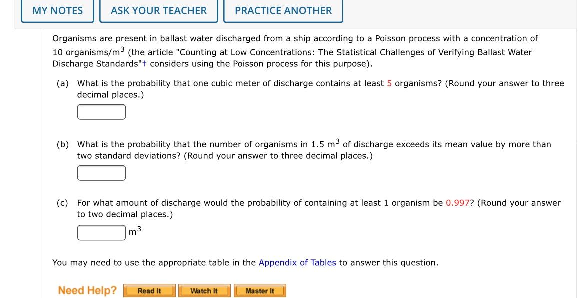 Solved Organisms are present in ballast water discharged | Chegg.com