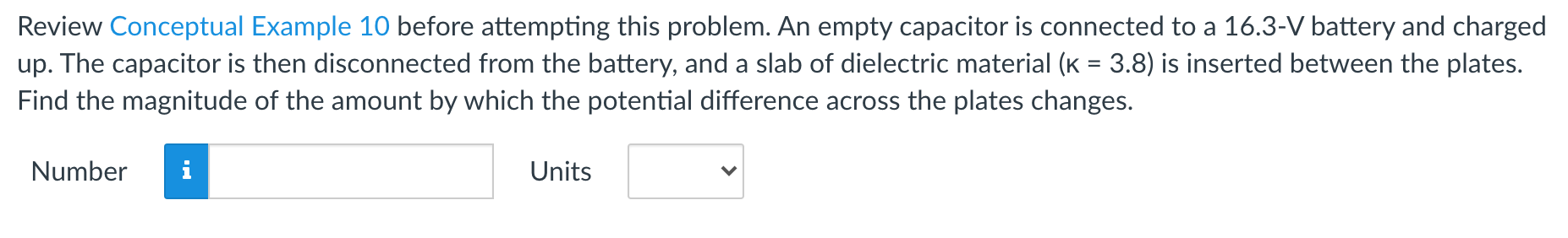 Solved Review Conceptual Example 10 before attempting this | Chegg.com
