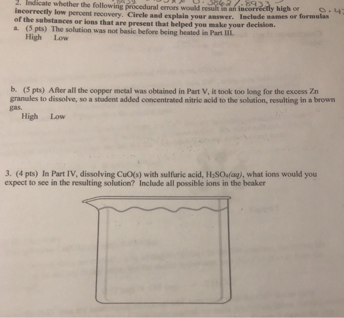 Solved 2. Indicate whether the folowing procedural errors | Chegg.com