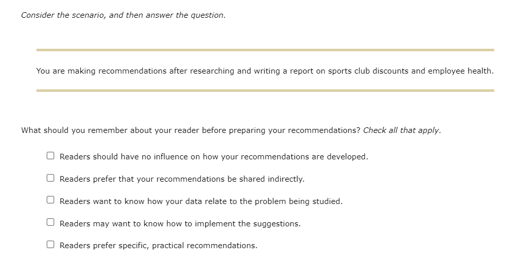 Solved 3. Drawing Conclusions and Making Recommendations | Chegg.com